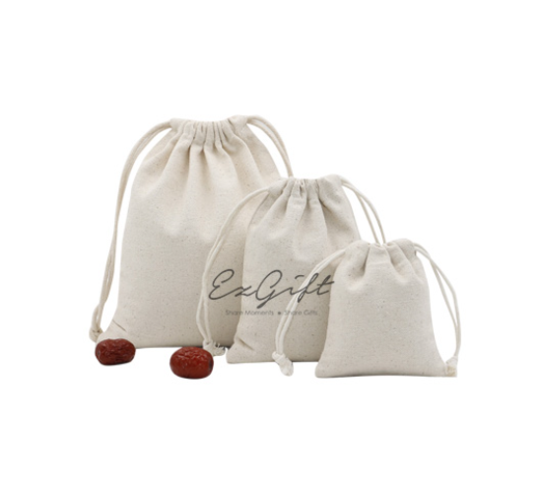 Canvas Drawstring Pouch (Ready stocks)